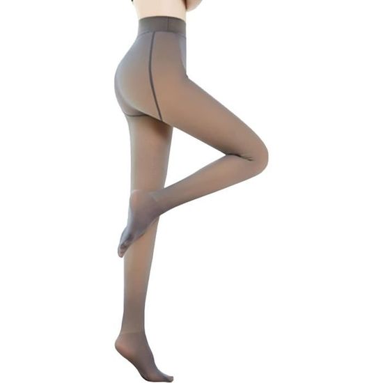 Collant Polaire Femme Effet Transparent 220g- Collant Hiver Chaud et Extensible Collant Femme ...