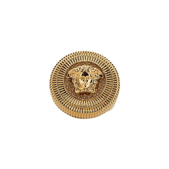 BAGUE VERSACE, AUTRES MATÉRIAUX 100%, couleur OR, FW22, code produit ...