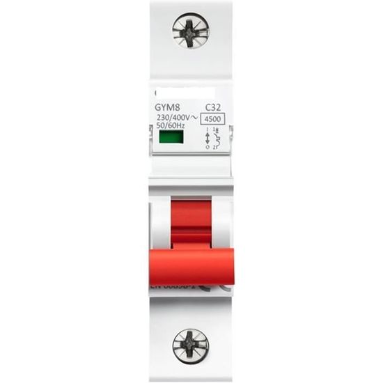 Disjoncteur Monophasé Mcb 220V 400V Mini Disjoncteur Type C 4 ...