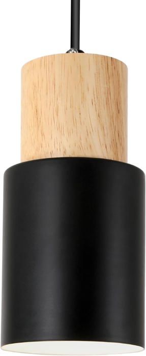 Noir Luminaire Lustre Industriel Moderne, Lampe à suspension en métal Cylindre, Lumière E27 ...