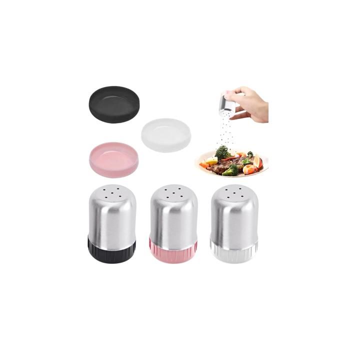 Set of 3 Mini Salt Shakers, Mini Salt Shakers, Spice Shakers, Pepper ...