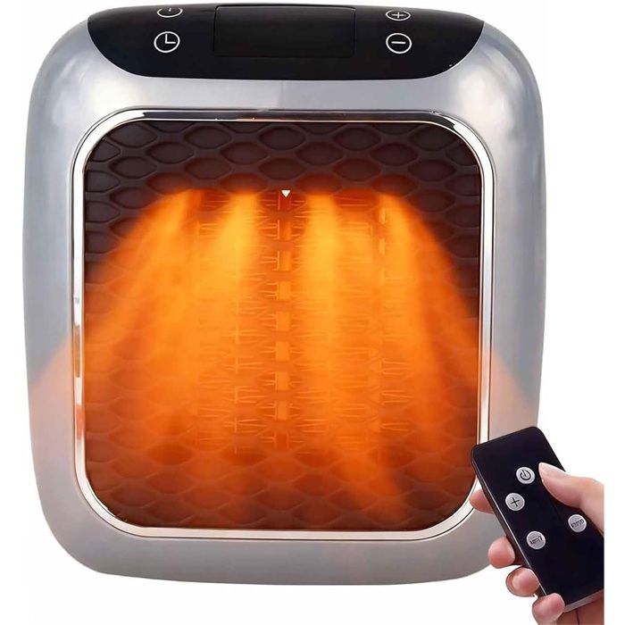 Petit Radiateur Mural , 800 W avec Télécommande, Élément Chauffant en ...