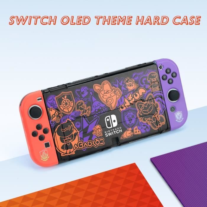 Boîtier SW OLED-Étui De Transport Scarlet Violet Pour Nintendo Switch Oled Eva, Ensemble De Sacs ...