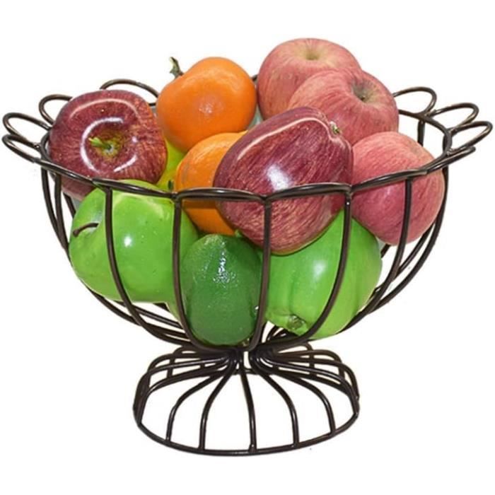Corbeille à Fruits - Coupe à Fruits en Fer forgé Salon Cuisine Bol à ...