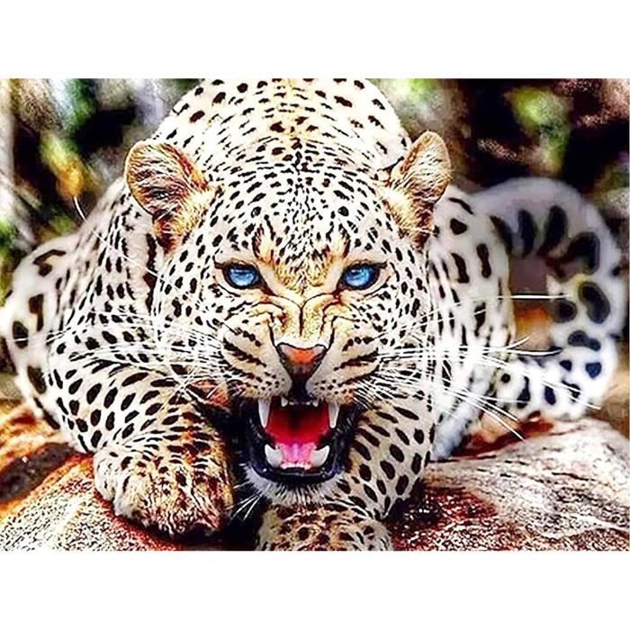 Diy 5D Diamond Painting Léopard Complet Accessoires, Animal Broderie ...
