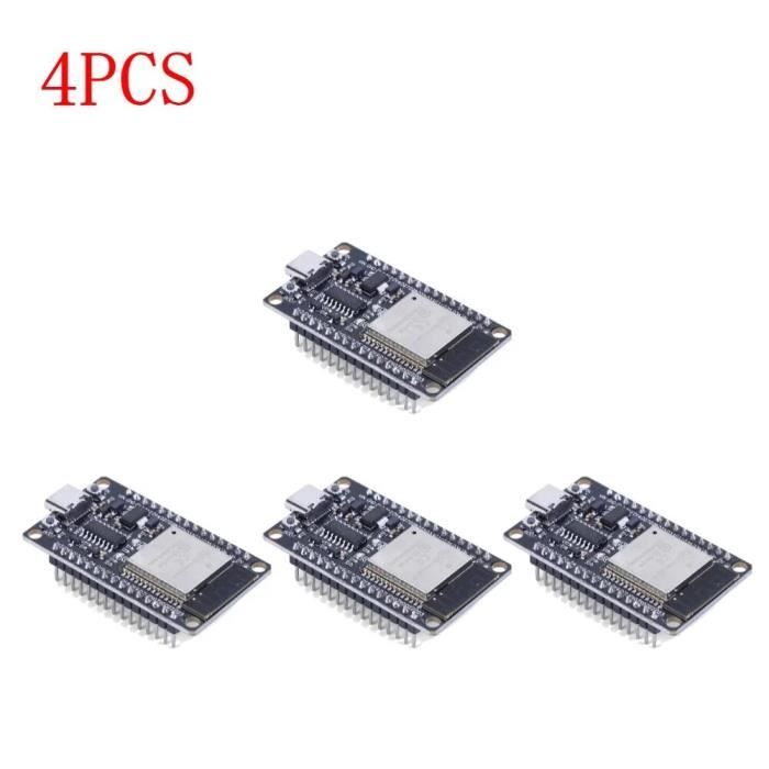 4 pièces - Carte de développement ESP32-S WROOM-32 ESP32 WiFi + TYPE-C compatible Bluetooth ...