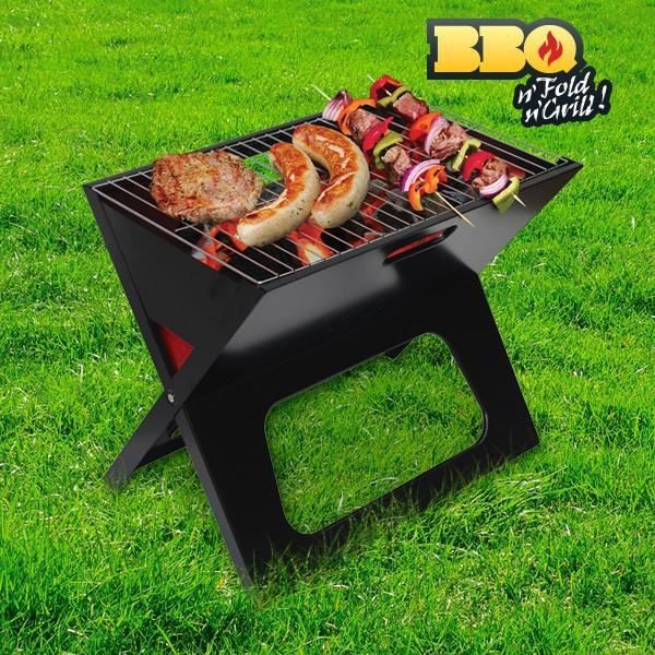 Barbecue à charbon portable et pliable - BBQ transportable de voyage ...