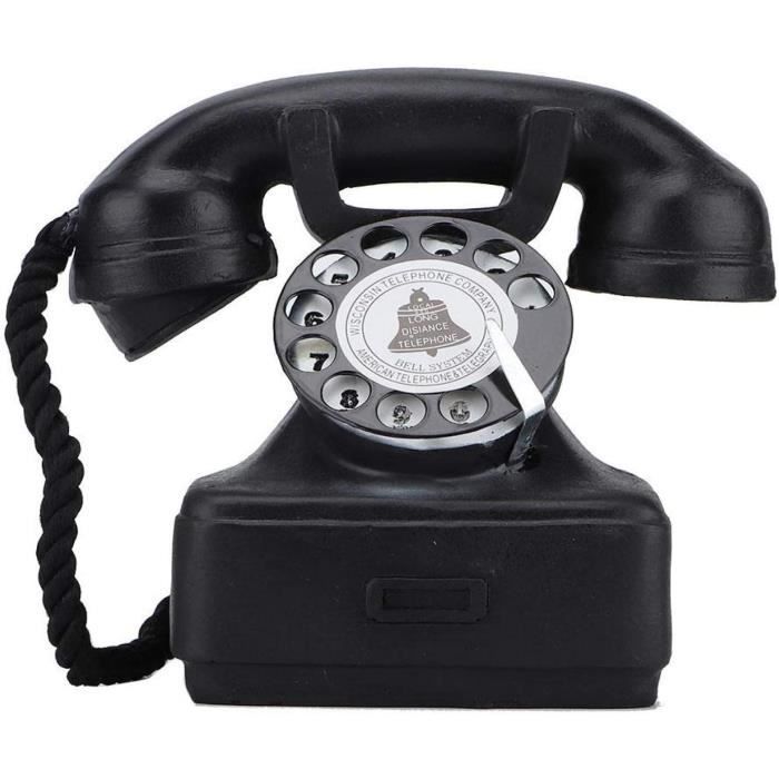 Téléphone Fixe Vintage Retro,Téléphone Filaire Vintage Téléphone Fixe À ...