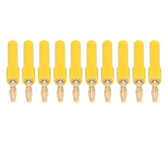 ETO- connecteur fiche banane Fiche banane 4.0mm mle à 2mm femelle, 10 pièces, connecteur 30V AC ...