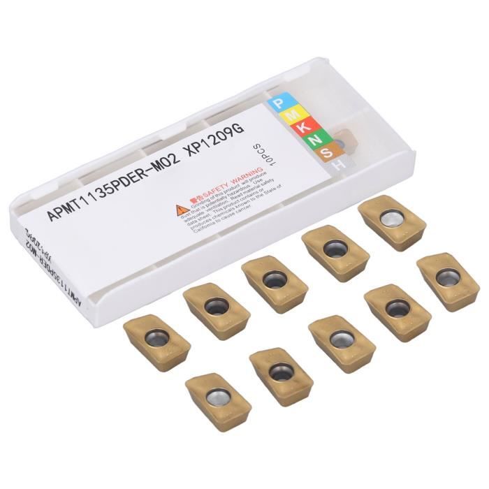 Cikonielf Inserts de tournage de tour Inserts de tournage en carbure de 10 pièces inserts de ...