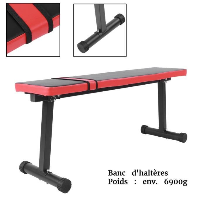 CES Banc de Musculation - Confortable - pour entraînement avec haltères ...