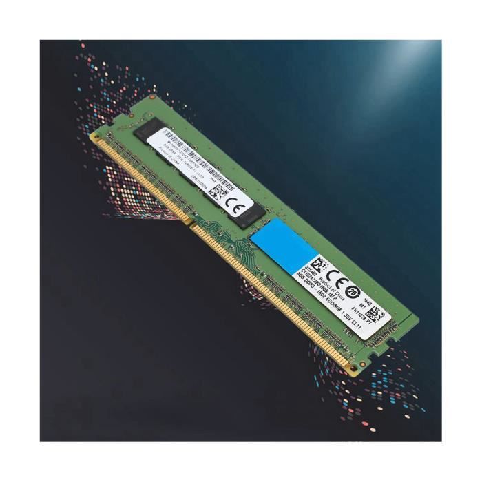 2X 8 GB Mémoire RAM 2RX8 1.35V DDR3 PC3L-12800E 1600 MHz 240 Broches ...