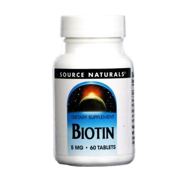 Biotine - 5,000 mcg (5 mg) - 60 comprimés - Cdiscount Santé - Mieux vivre