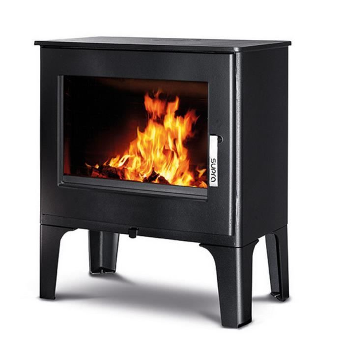 Supra Poêle à bois 9kw noir - ODE - Cdiscount Bricolage