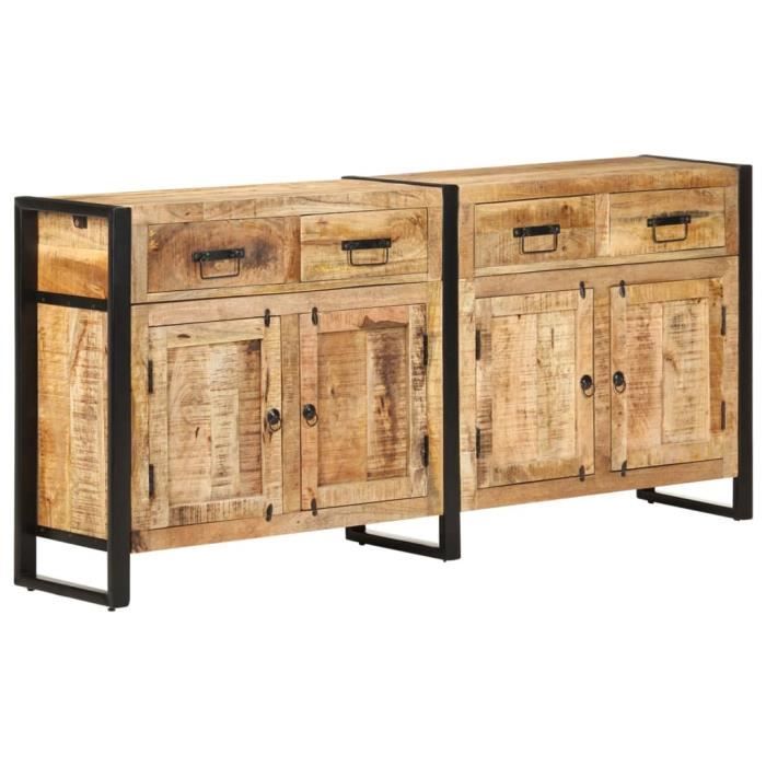 MAD Buffet 172x35x80 cm Bois de manguier massif - MDX713 - Cdiscount Maison