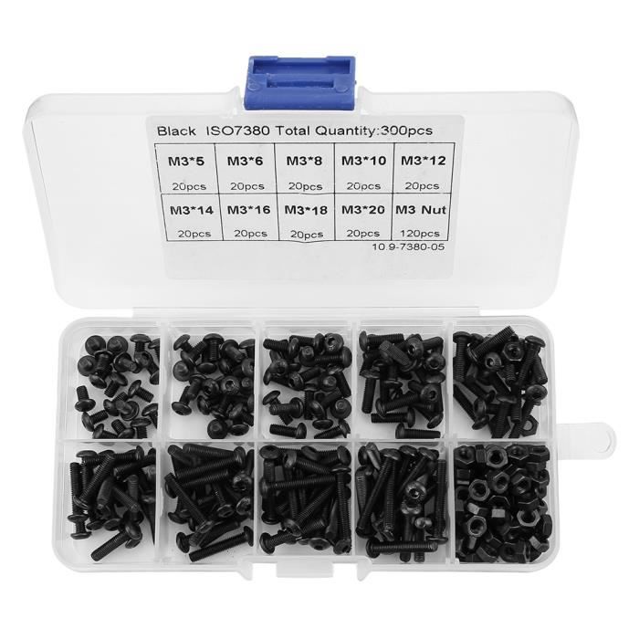 Boulons, kit d'assortiment d'écrous de boulon à vis Assortiment de ...