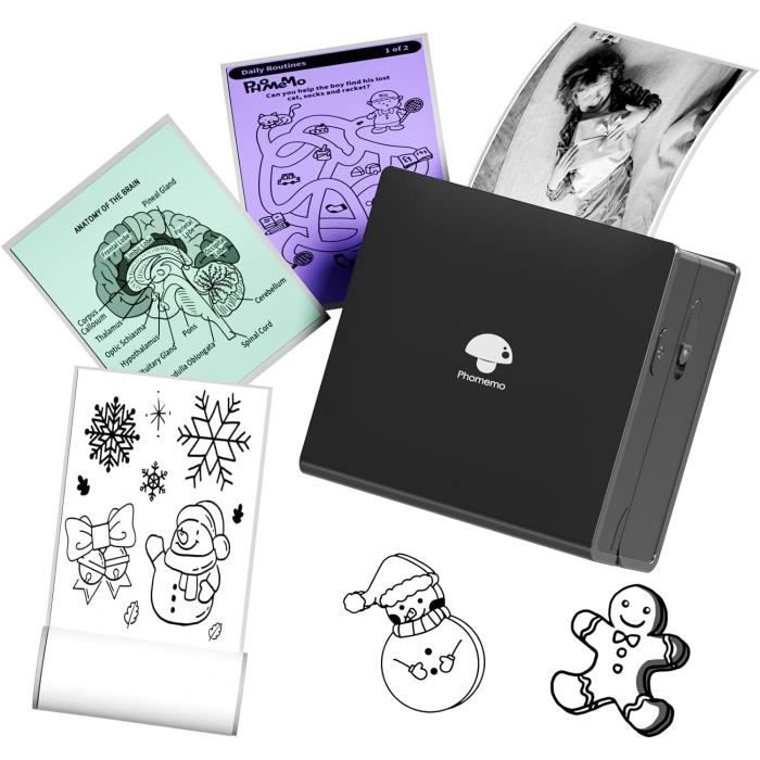 M02 Mini Imprimante Portable Imprimante Photo Thermique Bluetooth Sans ...