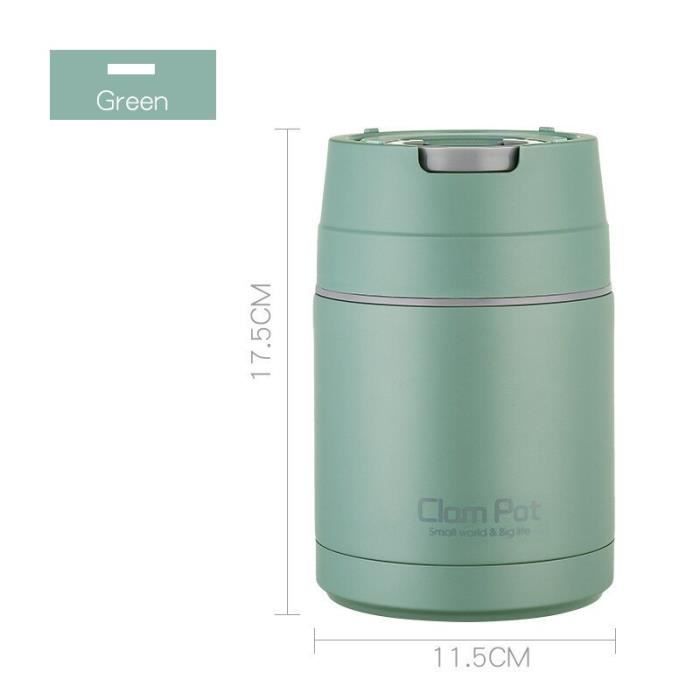 LUNCH BOX,Green-1L--Marmite à ragoût Portable, boîte à déjeuner ...