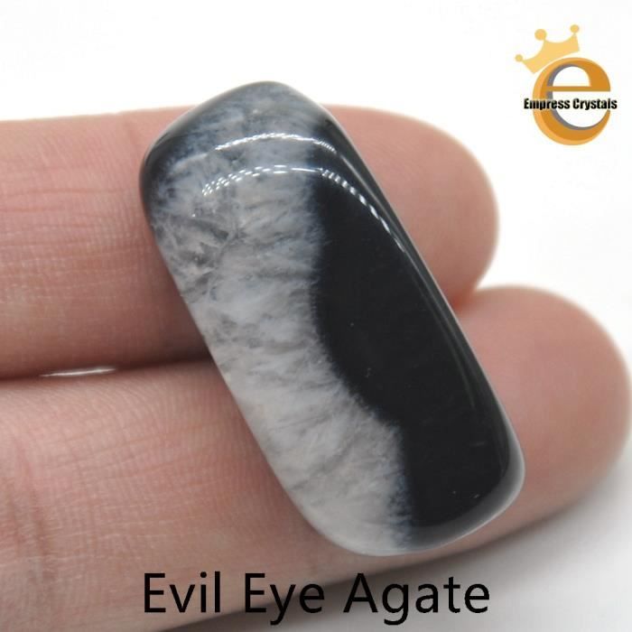 PIERRE VENDUE SEULE,Evil Eye Agate--Pierre naturelle en Agate, Quartz ...