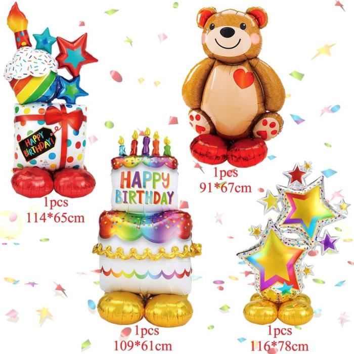 Grand Ballon Nounours Gonflable, Géant Ballons De Mignon Ours, Ronds ...