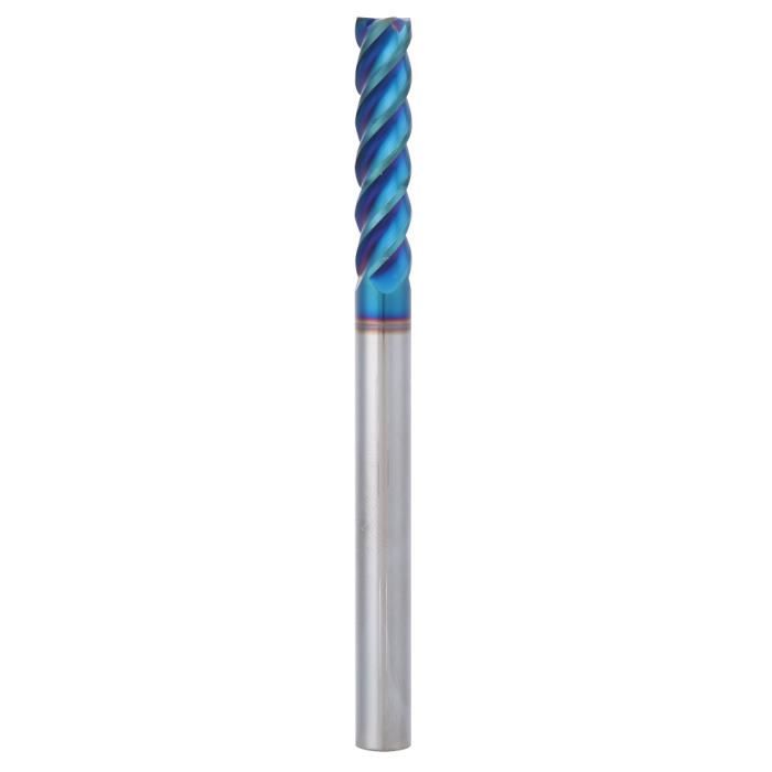EJ.life Nano revêtement bleu NACO HRC65 ° Fraise Nano-Revêtue 4 Flûtes ...