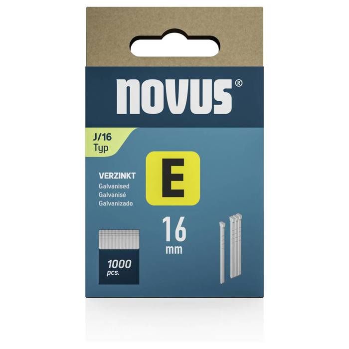 Novus Tools 044-0089 Clous pour agrafeuse Type J Longueur 16 mm 1000 pc ...