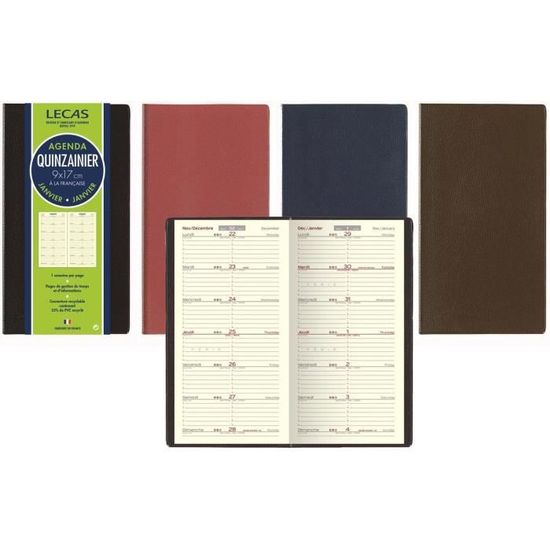1 Agenda Semainier Classique - 9 x 17 Cm - Année 2020 -janvier a ...