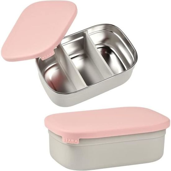 AJW-BÉABA Lunch box Enfant Boîte à dejeuner-Repas Boite En Inox Bento ...