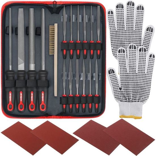 Kit de Lime,16pc Limes en Carbone-Acier, 200mm Lime, Demi-Tour, Tour ...