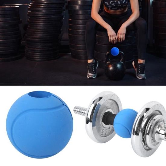 SWT Poignées d'haltères rondes en silicone Barre d'adaptateur d ...