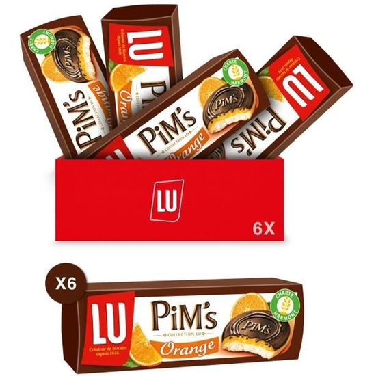 Pim's De Lu - La Boîte Générosité - Lot de 72 Biscuits génoises nappées ...