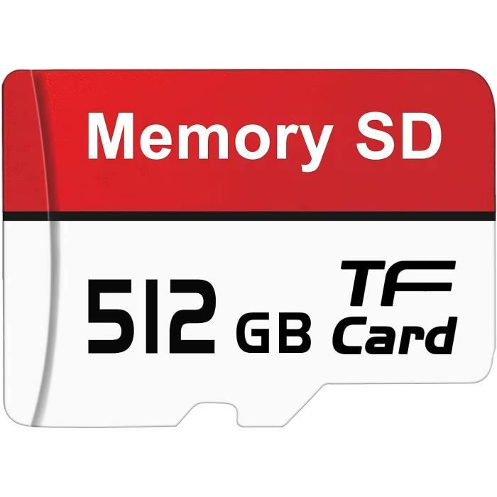 Carte SD 512 Go Ultra-HD Carte Memoire SD Vitesse Élevée Mini TF Carte ...