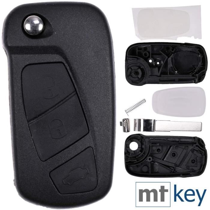 Boîtier de clé de voiture pliable compatible avec Ford Ka RU8 2008-2016 ...
