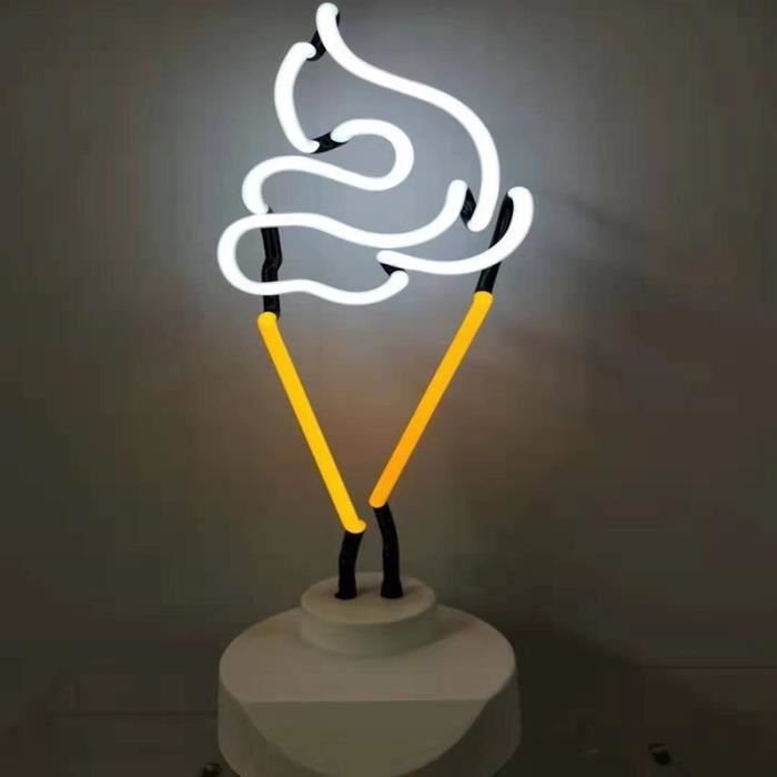 Glace - Lampe Led Néon En Forme De Fusée De Flamant Rose Et Jaune ...