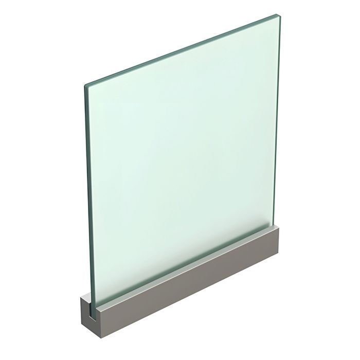 Fixation murale percée pour panneau signalétique max 8mm - Longueur ...