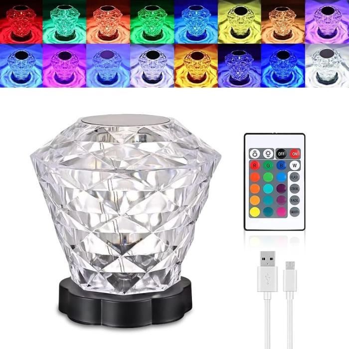 Lampe De Table En Cristal Led,Lampe En Cristal Led Tactile À 16 ... Lampe De Table En Cristal Led,Lampe En Cristal Led Tactile À 16 ...