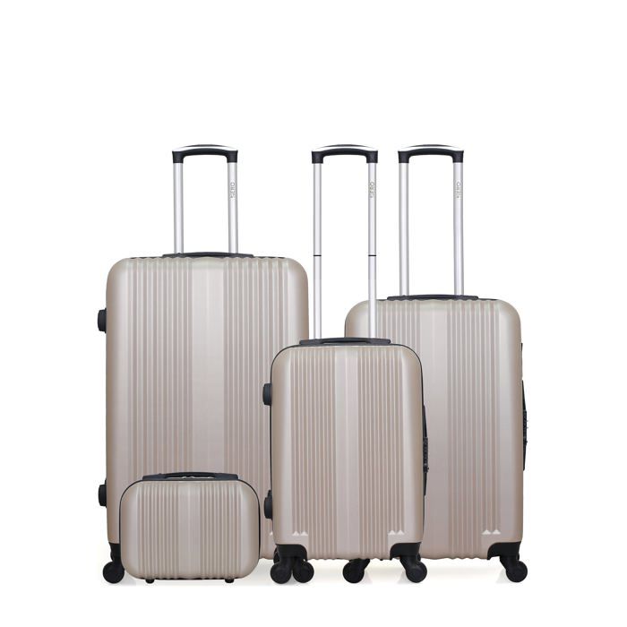 SET DE 4 ABS LIPARI-C 75 cm 4 Roues - beige - HERO