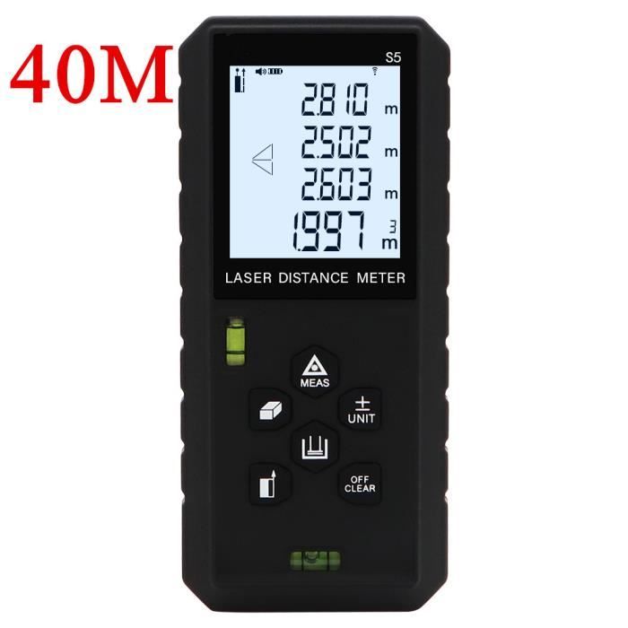 40m - Mini télémètre Laser, télémètre Laser télémètre laser mètre à ...