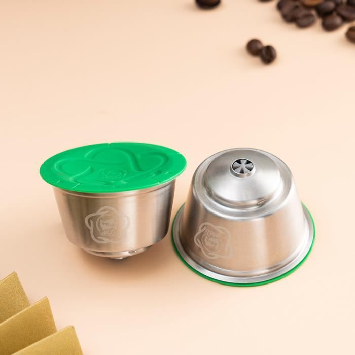 1Capsule1Tamper1Spoo - Capsule rechargeable en acier inoxydable ...