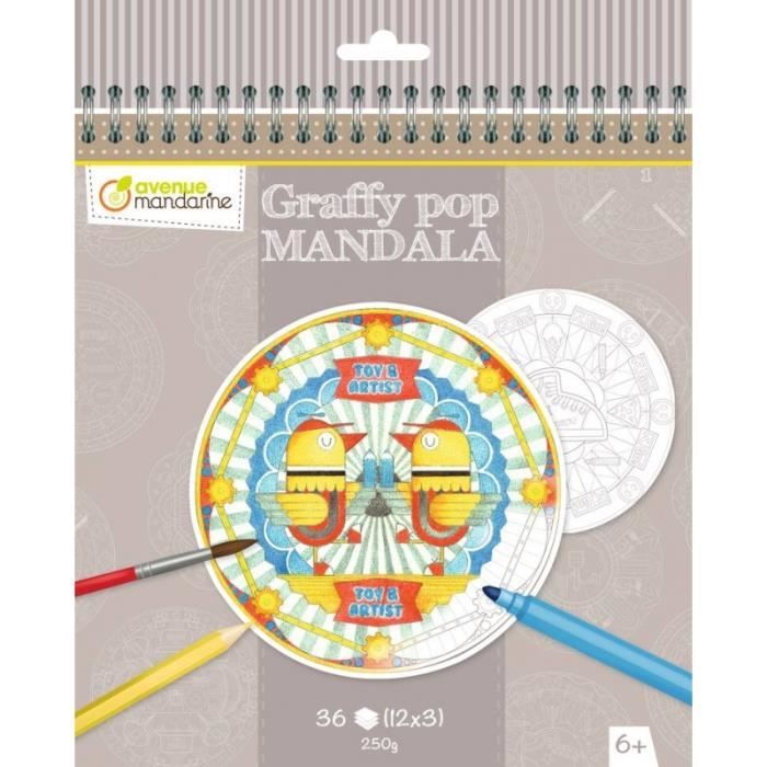 Jouets éducatifs - Cahier de Mandala - Street Art - Cdiscount Jeux - Jouets