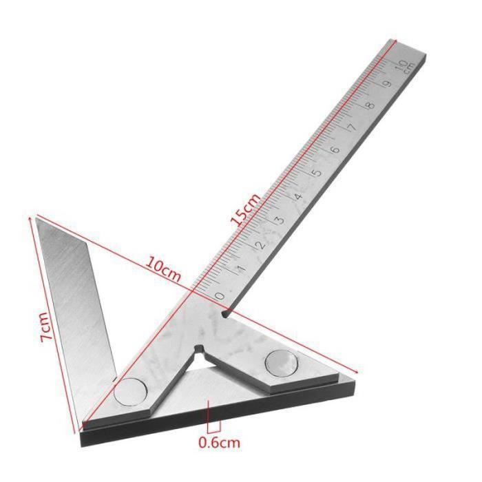 EQUERRE - COMPAS - REGLE - RAPPORTEUR - TRUSQUIN Équerre à centrer 4 ...