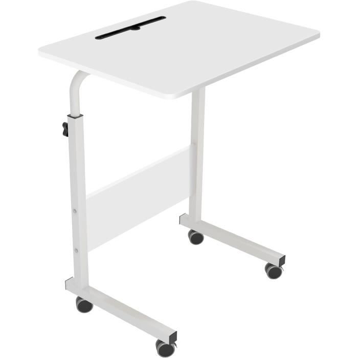 Table Ordinateur Portable À Roulettes Support Tablette 60 X 40Cm Table ...