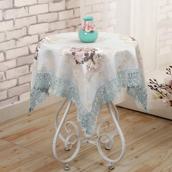 Brodé Nappes Rond Imprimé Floral Table Cloth Pour Table Basse Café ...