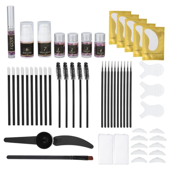 Cuque Kit de coloration permanente des cils Lashes Perming Kit Sourcils ...