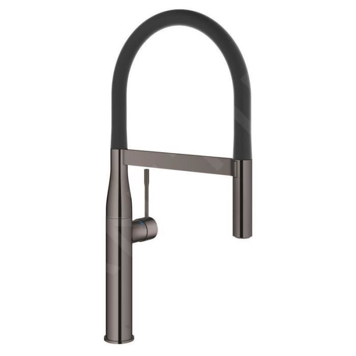 Mitigeur d'évier monocommande GROHE ESSENCE - Graphite - Douchette ...