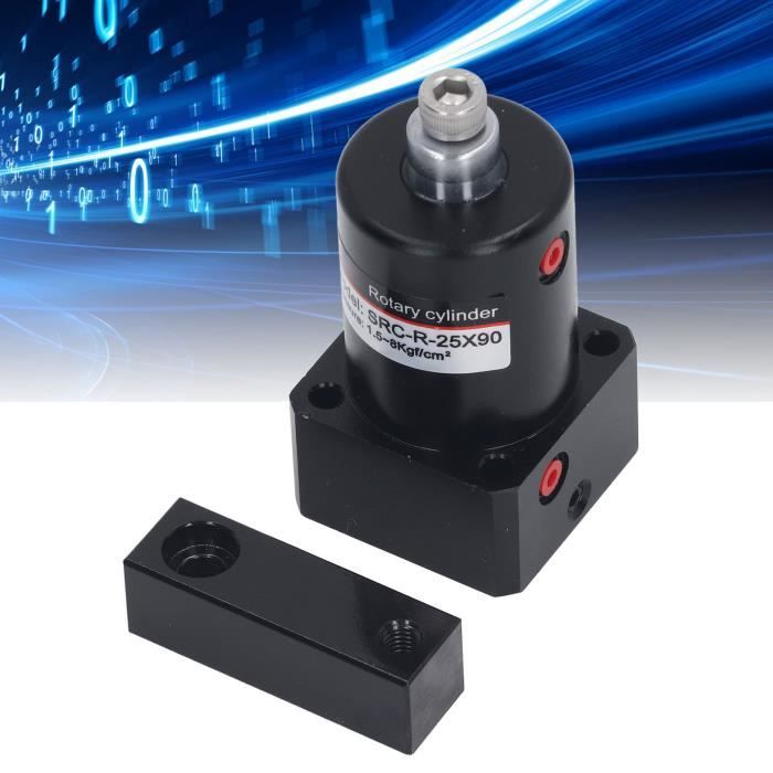 Vérin pneumatique rotatif - HURRISE - SRC R 25 x 90 - Alliage d ...