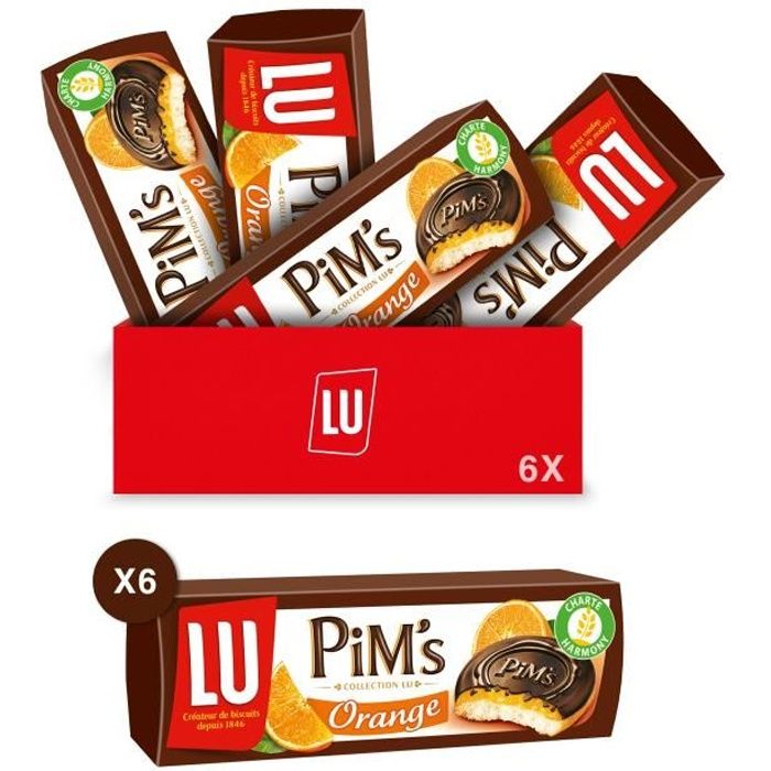 Pim's De Lu - La Boîte Générosité - Lot de 72 Biscuits génoises nappées ...