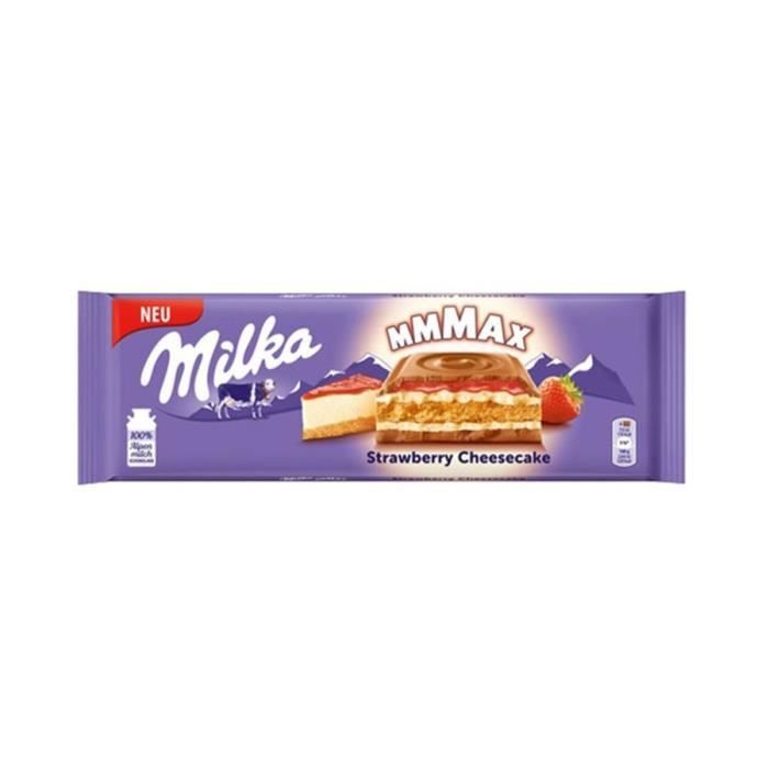 Chocolat strawberry cheesecake Milka - 300g - Cdiscount Au quotidien