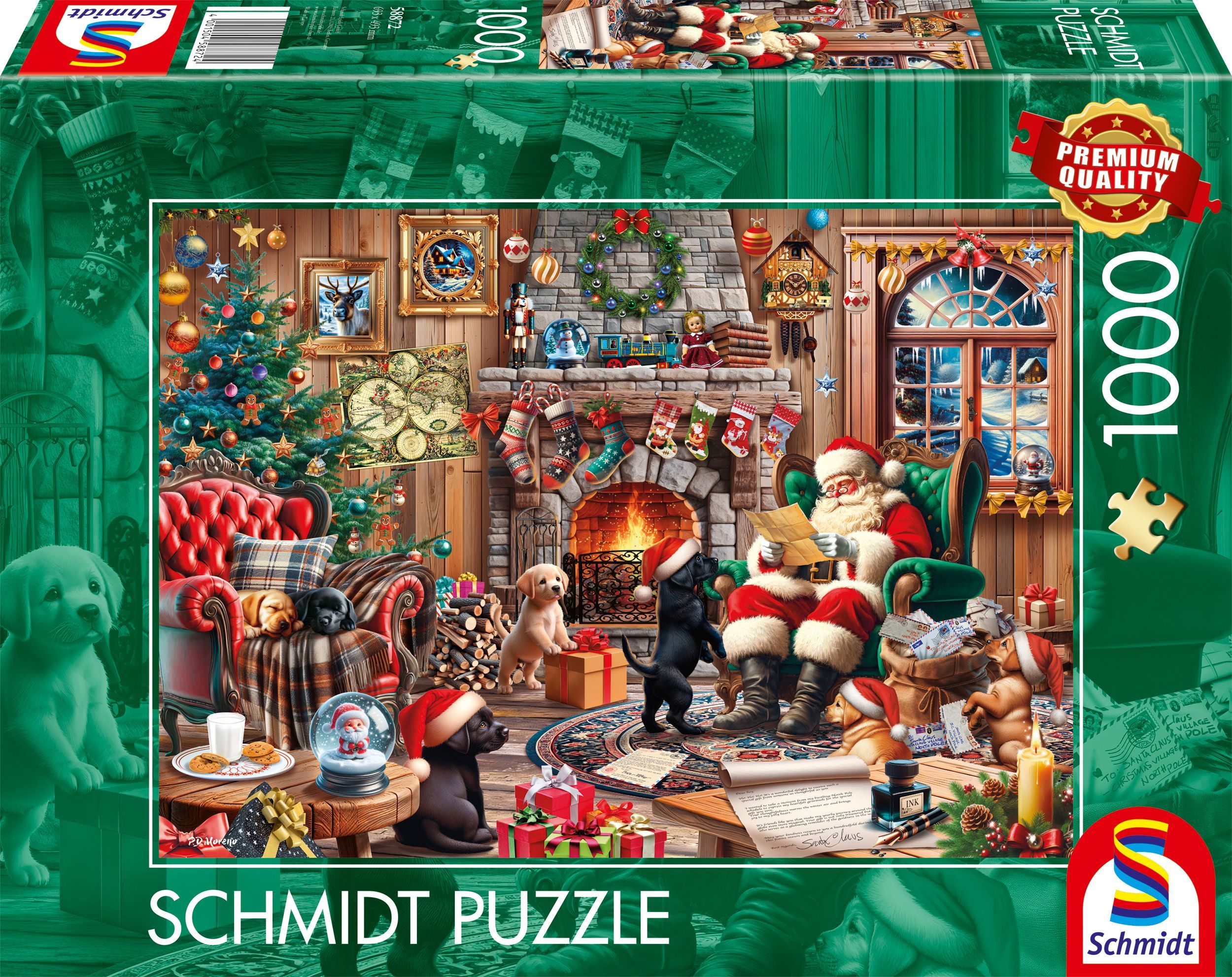 Puzzle - SCHMIDT SPIELE - Noël douillet - 1000 pièces - Dès 12 ans ...