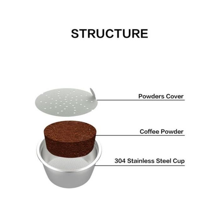 Dosette Filtrante RéUtilisable pour Nescafé Dolce Gusto Capsule de Café ...